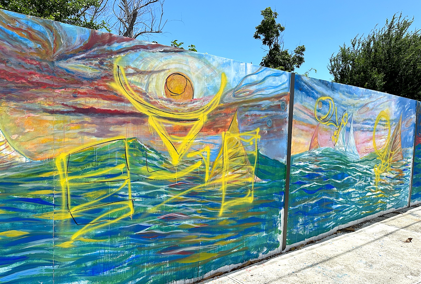 Vandalizan murales en La Playa de Ponce