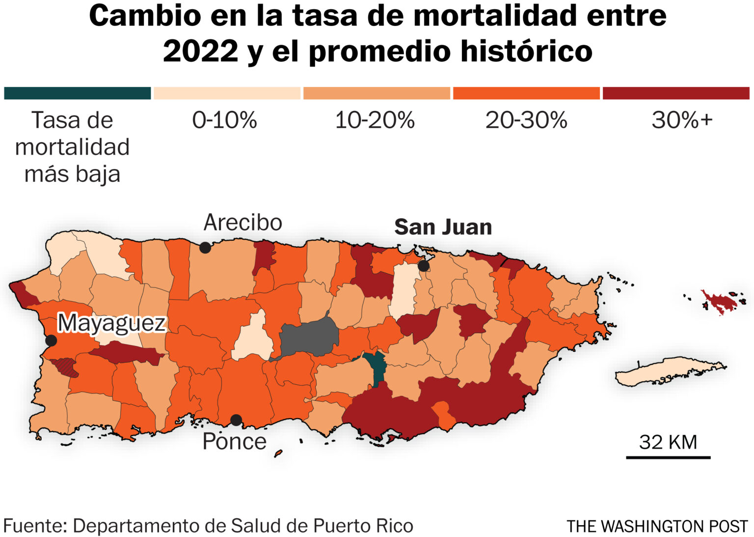 Mortalidad histórica en Puerto Rico mientras el sistema de salud se ...