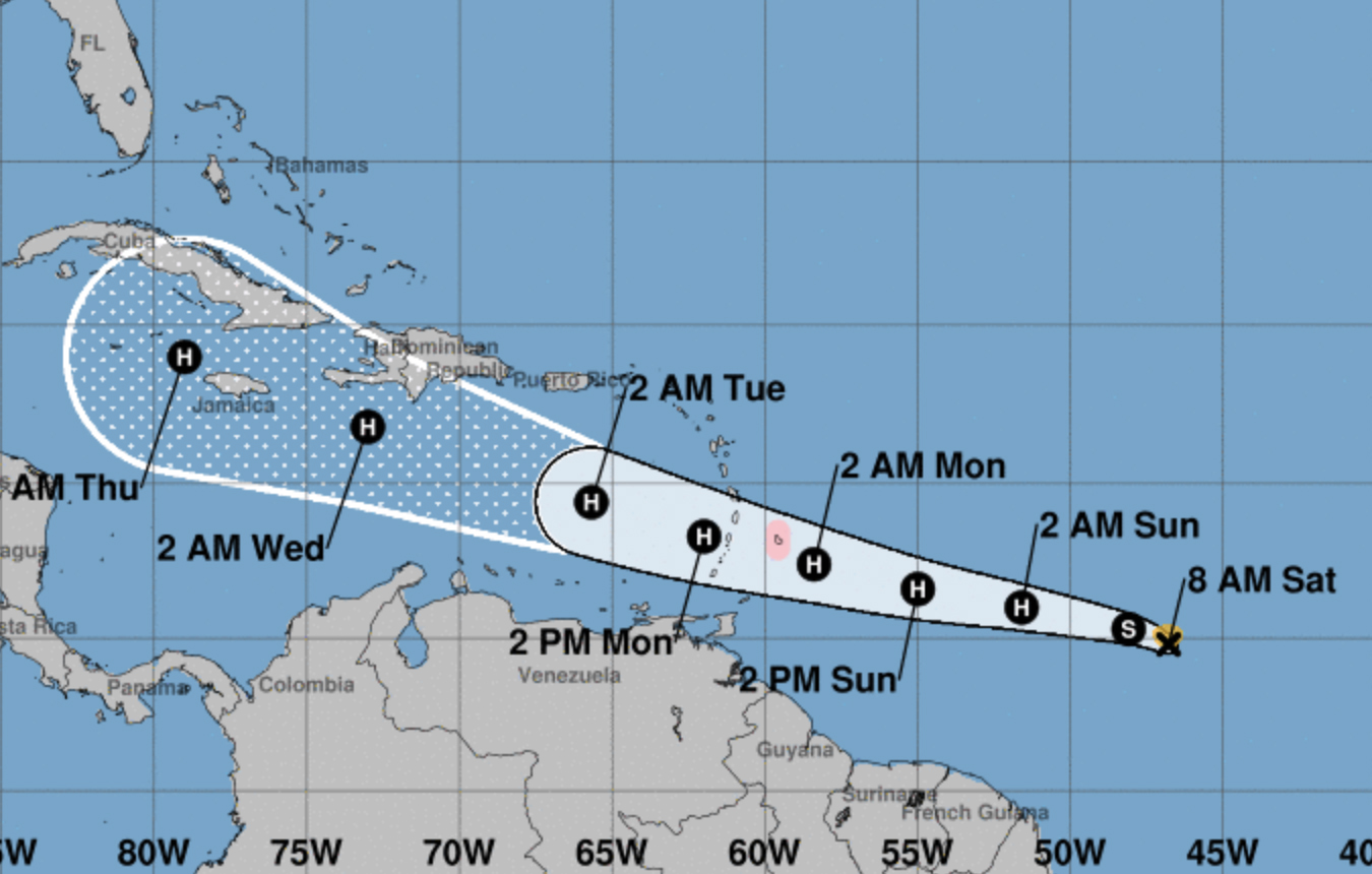 Se forma la tormenta Beryl en ruta al Caribe