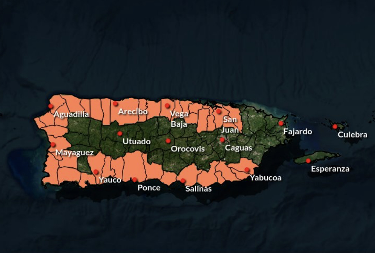 Mapa De Los Pueblos De Pr Mapa De Puerto Rico Y Sus Municipios