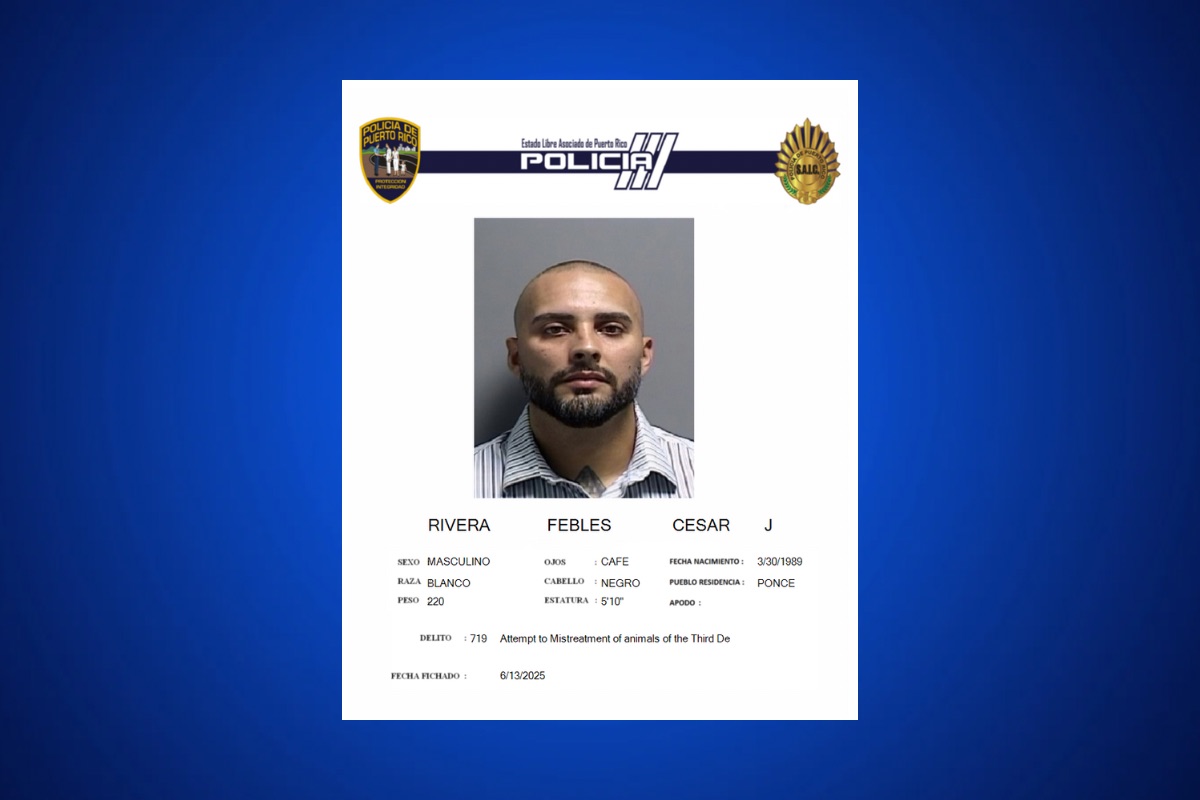 Radican cargos a guardia penal por maltrato de animales en Ponce